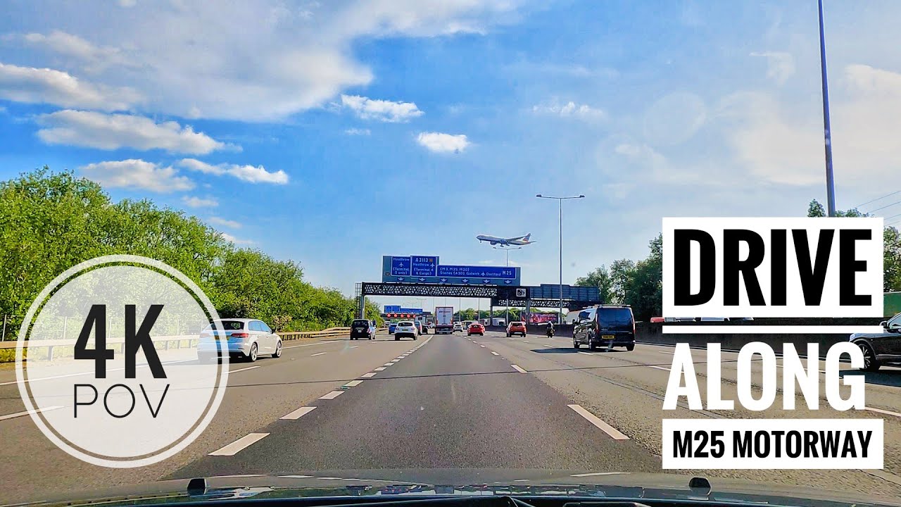 Rush Hour Drive on the M25 Motorway (4k60fps Driving ASMR) - YouTube