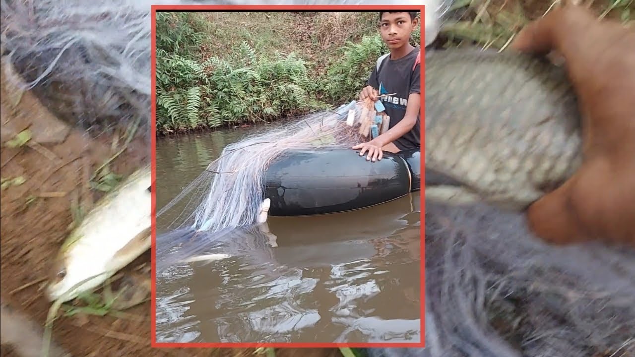 Awesome tricks for Gill net fishing,Machli pakad ne ka sabse acha ...