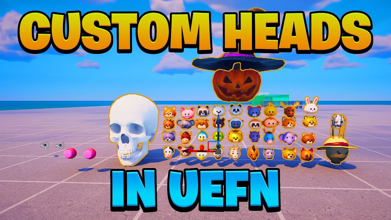 How to get CUSTOM HEADS in Fortnite Creative (UEFN) - YouTube