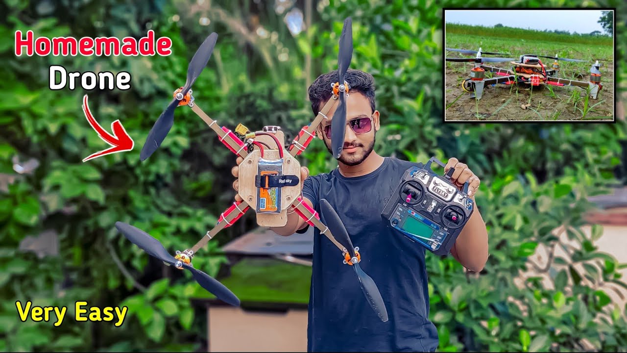 How To Make Drone || DIY Quadcopter Using Dji Naza || Homemade Drone ...