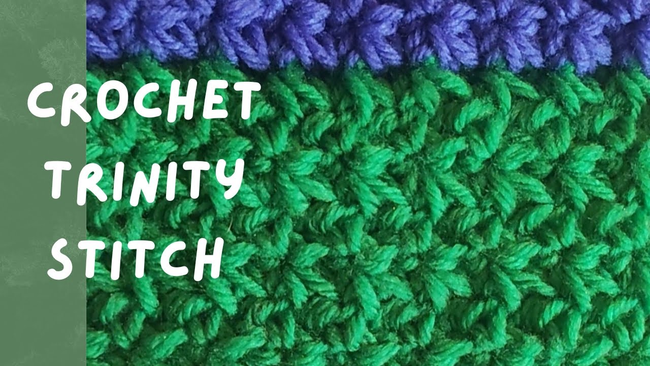 How to crochet a trinity stitch| Super easy tutorial| For blanket ...