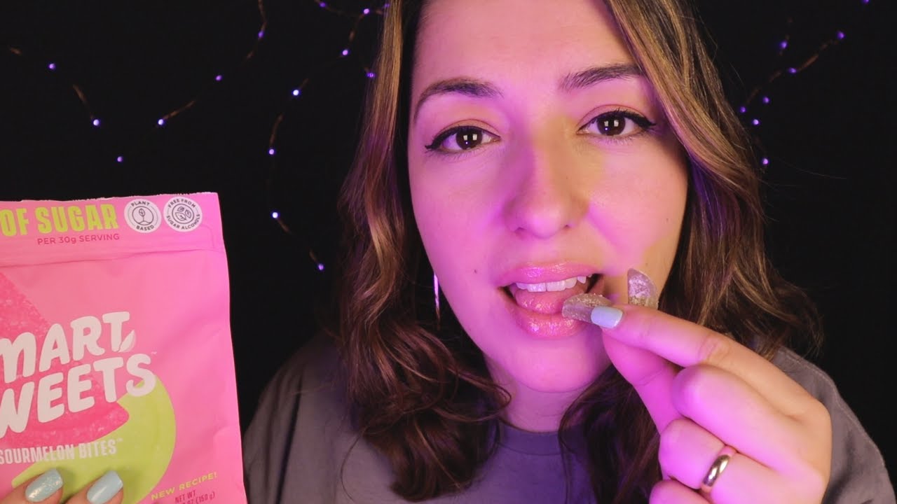 ASMR | Gummy Eating | Mouth Sounds | Candy Soft Chewy Noms | Smart ...