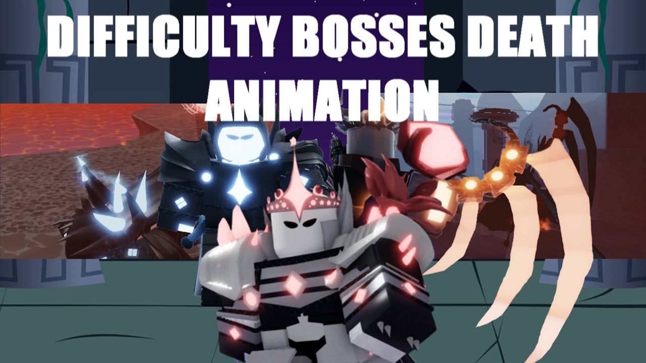All Difficulty Bosses Death animation (Including Randomize) - Tower ...