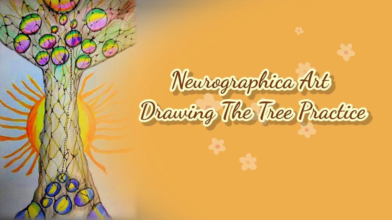 Neurographica Art - Drawing The Tree Practice - 신경학 예술 - YouTube