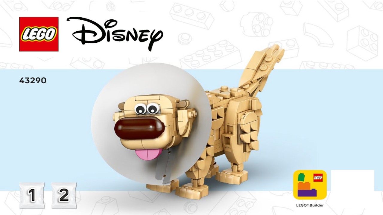 LEGO 43290 Instructions | Disney | Kevin & Dug | Book 1: Dug | Up - YouTube