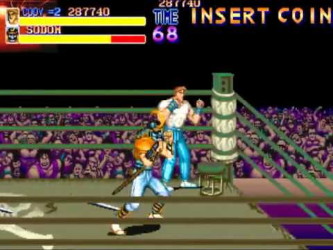 MAME Final Fight (Sodom, No Damage) - YouTube