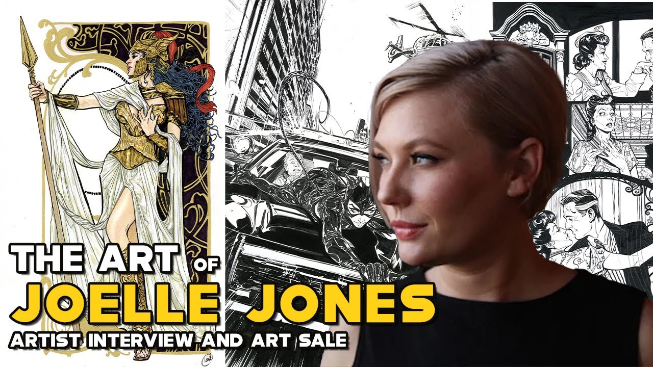 The Art of Joëlle Jones: Artist Interview and Art Sale - YouTube