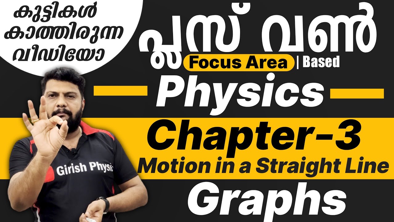 Plus One | Physics Focus Area | Chapter 3 | Motion in a Straight Line ...