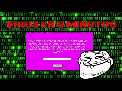 Trojan.Win32.Alerta (Virus En 5 Mins) - YouTube