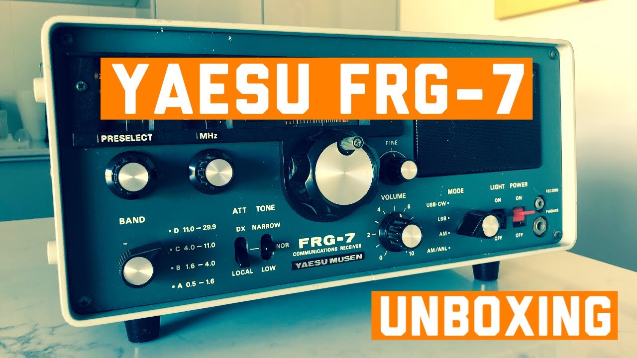 Yaesu FRG-7 Unboxing - YouTube