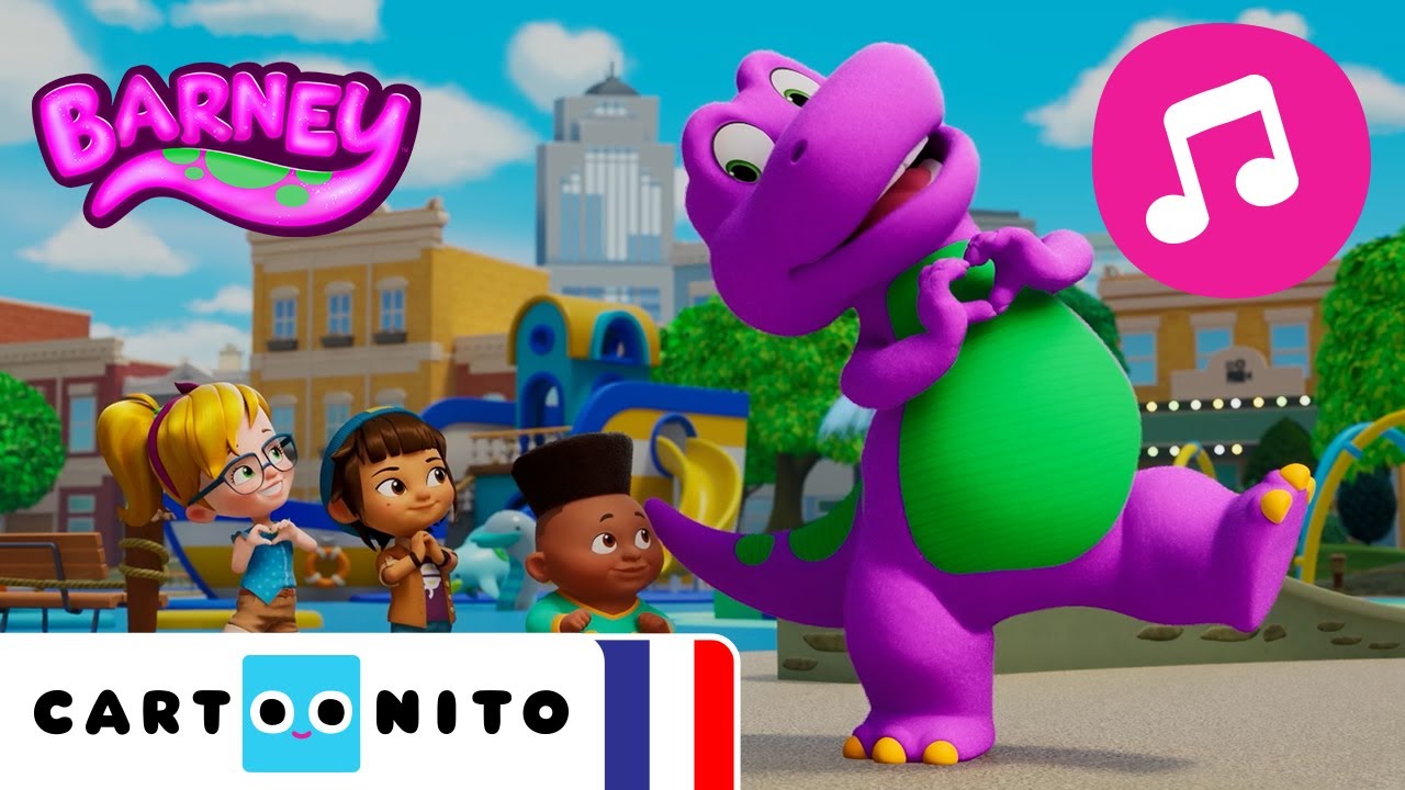 🎶 La chanson du partage 🎶 Clip musical animé | Le Monde de Barney ...