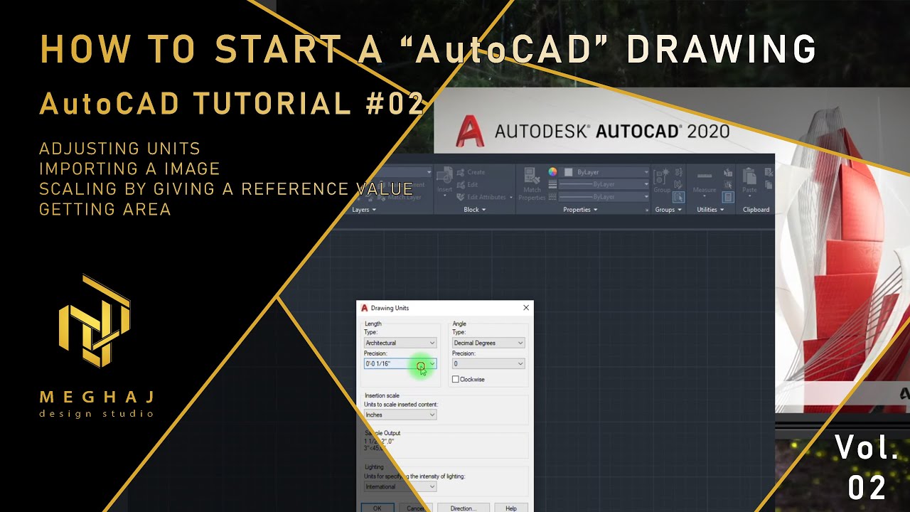 HOW TO START A "AutoCAD" DRAWING - BASICS - YouTube