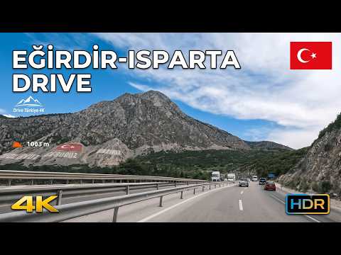 Scenic Drive in Türkiye (TURKEY)🇹🇷: Eğirdir to Isparta | 4K HDR POV