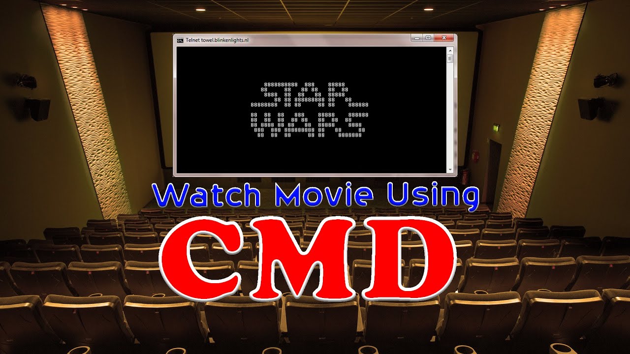 How to Watch Movies in CMD using single line of command |Amazing CMD ...