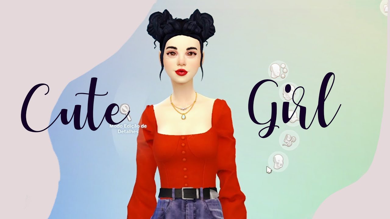 Cute Girl | Create a Sim - YouTube