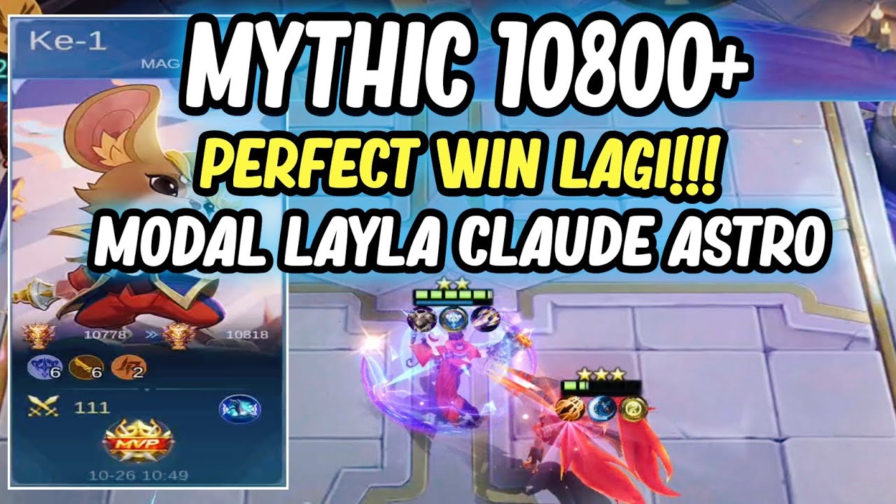 CARA MAIN REMY SKILL 3 MAGIC CHESS !!! HYPER LAYLA CLAUDE ASTRO ...