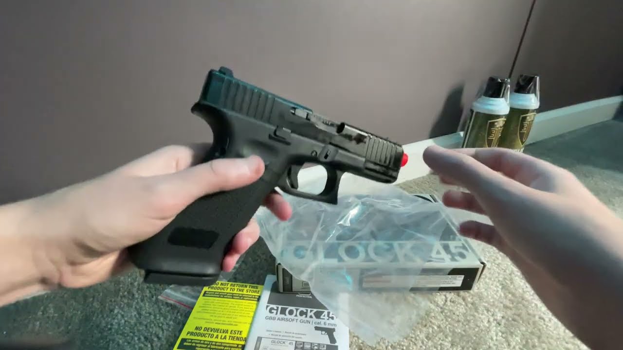 Glock 45 Gen. 5 Airsoft Blowback 6mm unboxing - YouTube