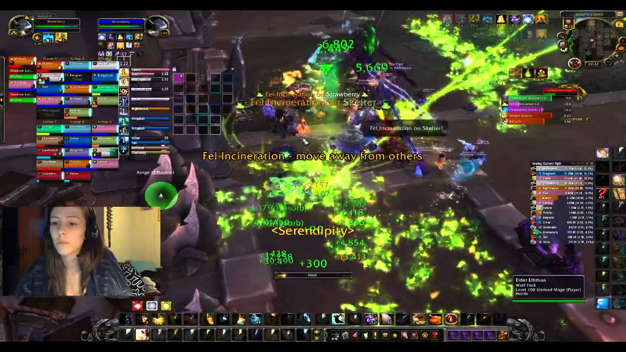 World of Warcraft - HFC heroic: Shadow-lord Iskar - Wolf Pack ...