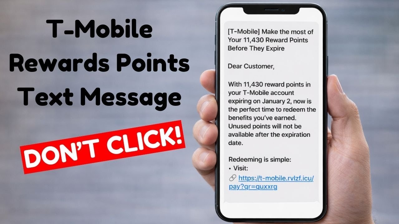 T-Mobile Rewards Points Text Message Scam – How People Are Getting ...