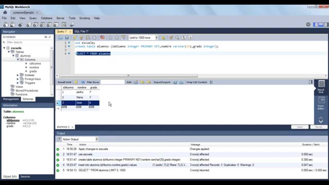 crear tablas e insertar registros en mysql - YouTube