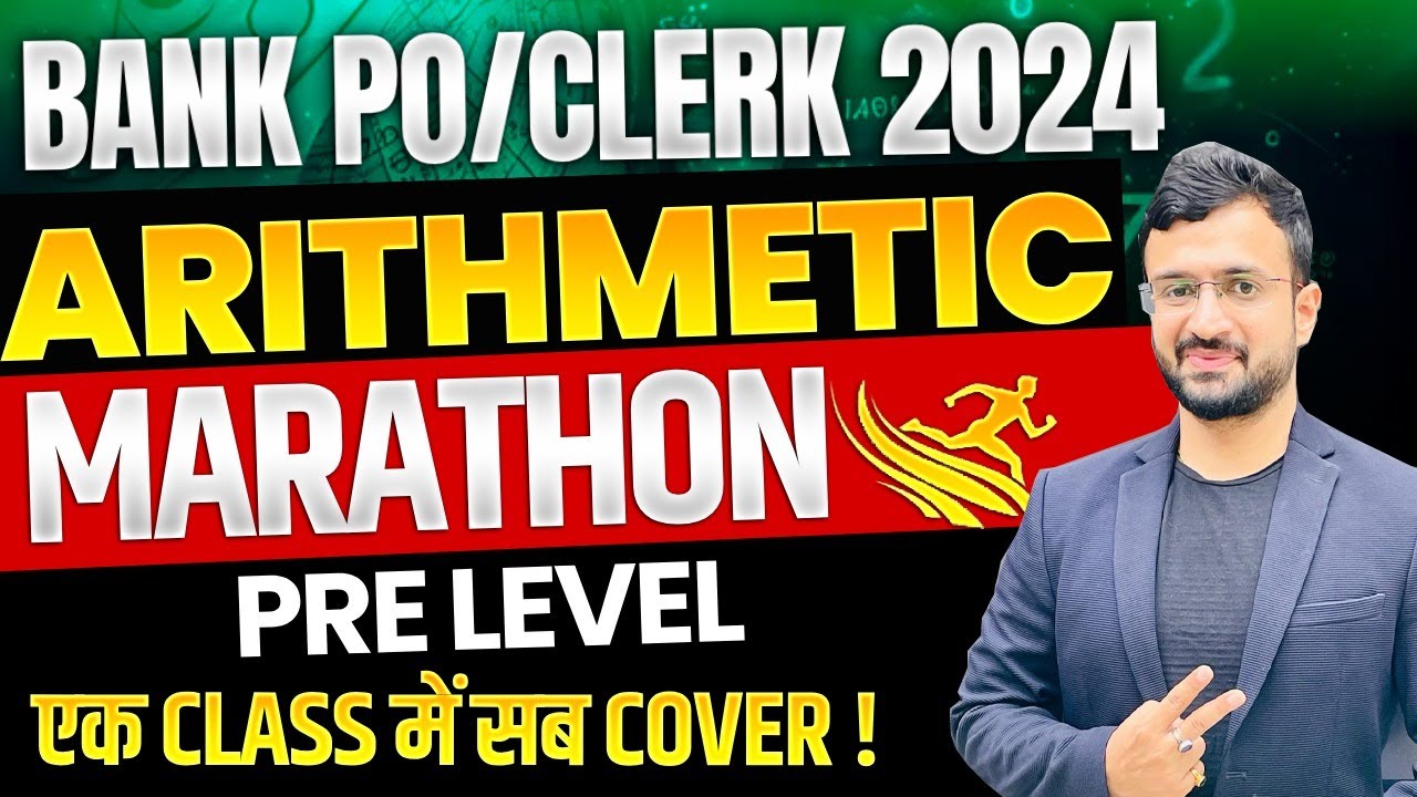 ARITHMETIC MARATHON | Pre Level | Maths for Bank Exams | Maths By Sumit Sir - YouTube