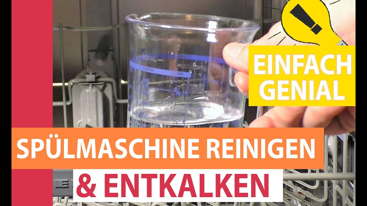 Spülmaschine reinigen & entkalken - Geschirrspüler schnell mit Essig ...