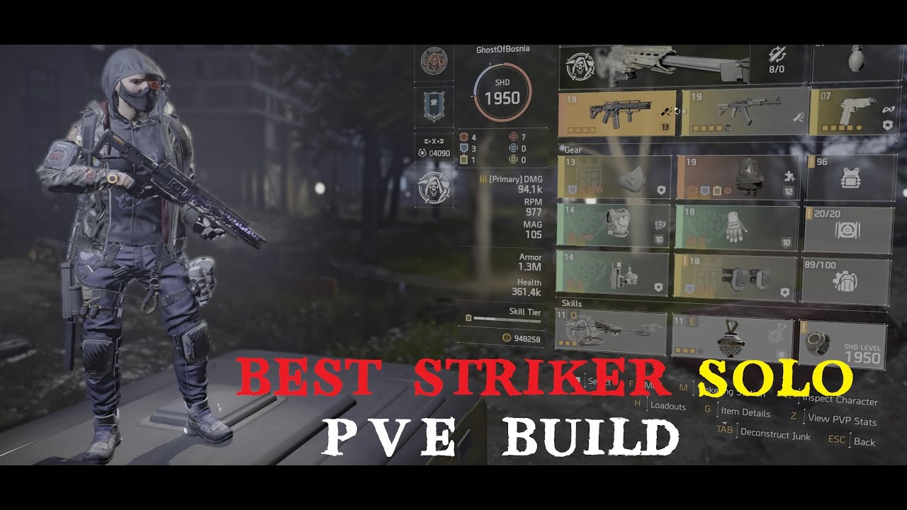 Tom Clancy's The Division 2 - Best STRIKER PVE Build for SOLO SHD ...