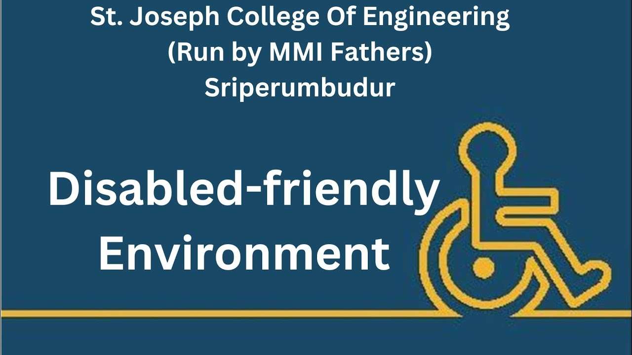Disabled Friendly Environment @ SJCE - YouTube