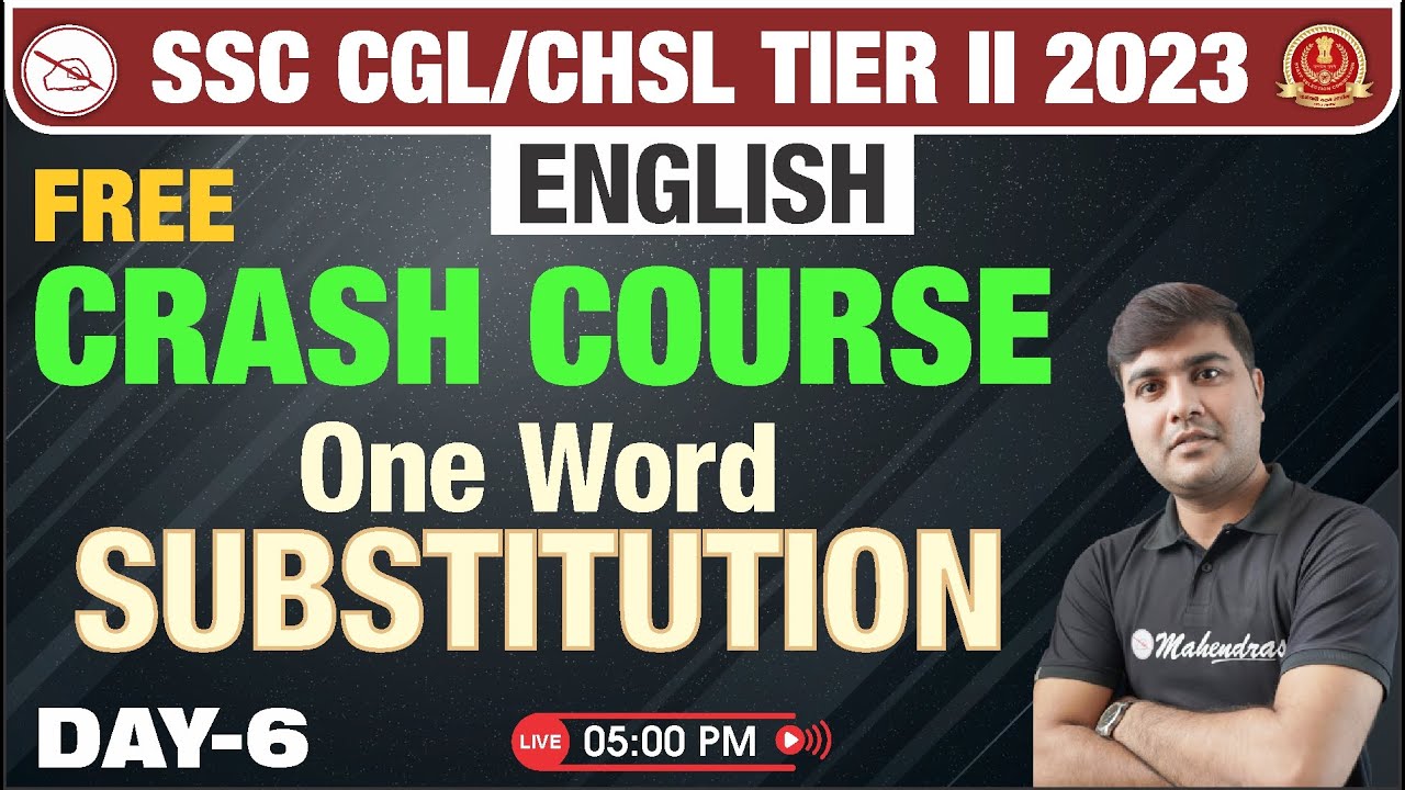 One Word Substitution for SSC CGL/ CHSL Tier-2 2023 | Free English ...