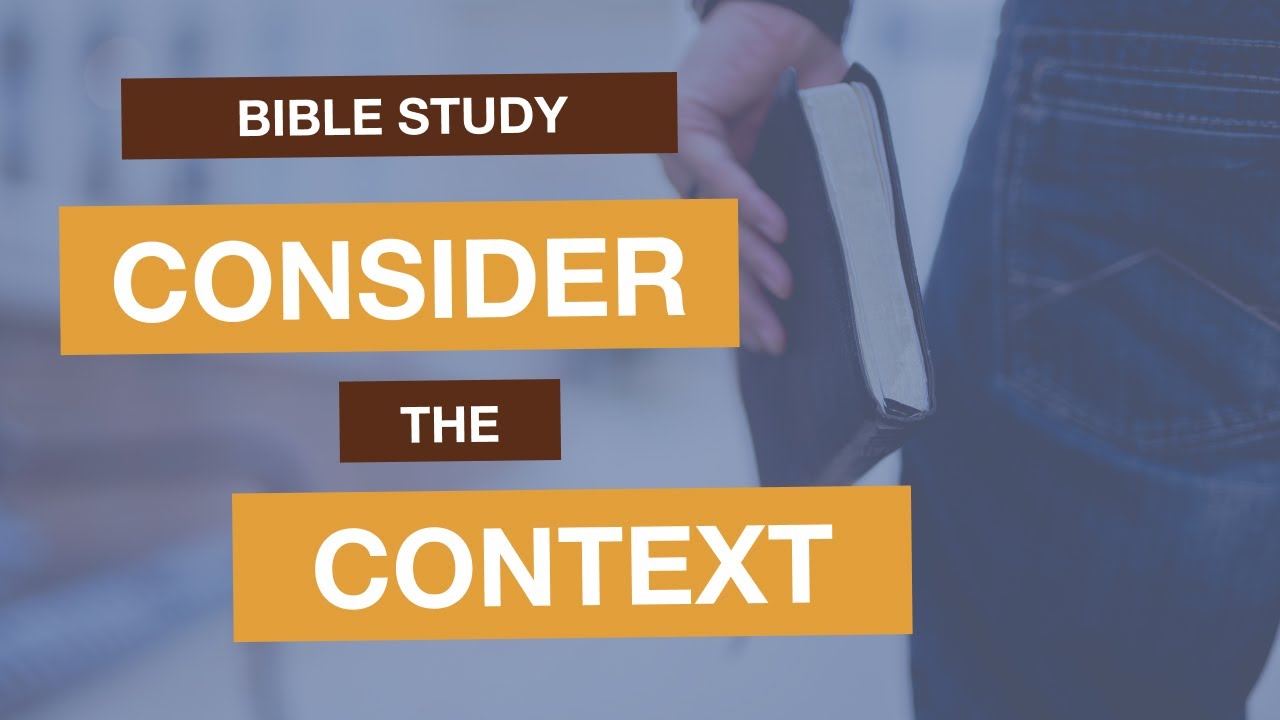 Consider the context - YouTube