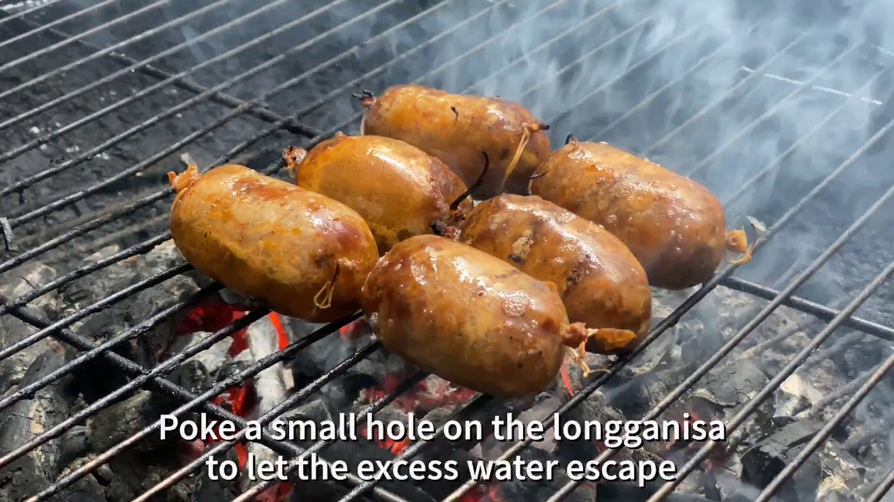 Grilled Cabanatuan Garlic longganisa tutorial - YouTube