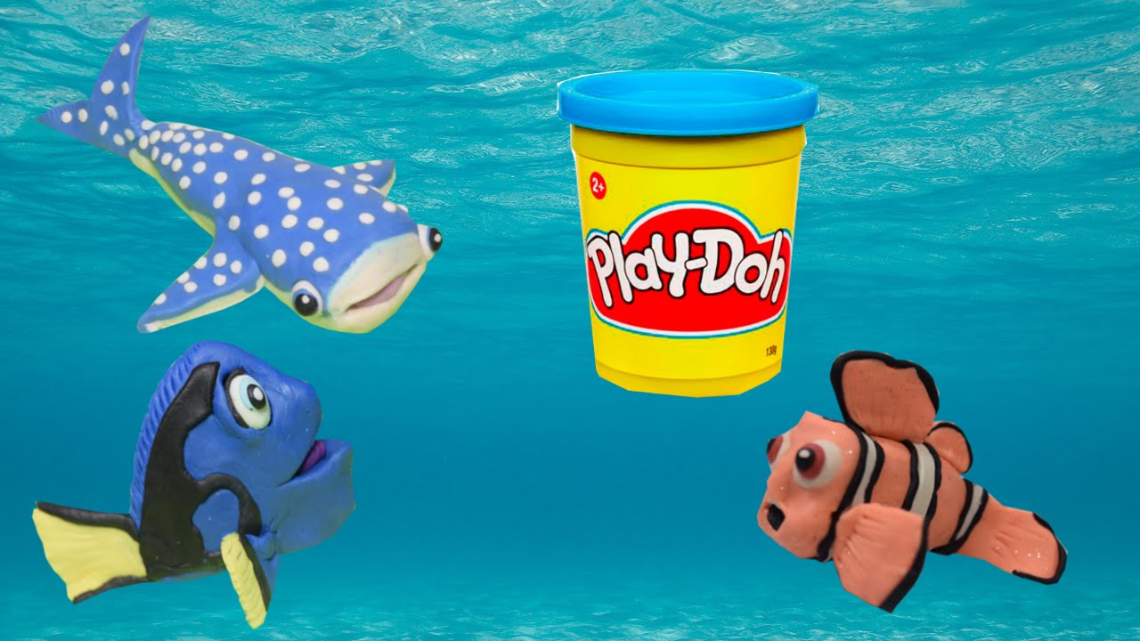 MAKE DISNEY PIXAR FINDING DORY play doh DORY FINDING NEMO DESTINY Stop ...
