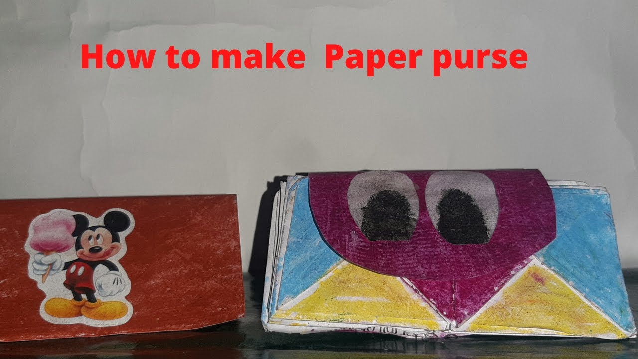 Handmade Paper Purse - YouTube