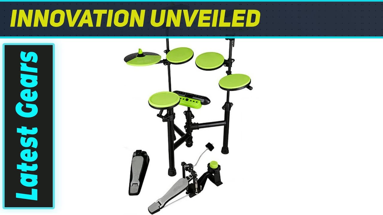 KESHUO Folding Electric Drum: Best Adult Beginner Practice Kit! - YouTube