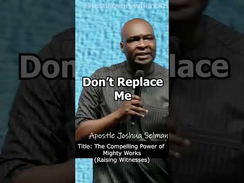 Don't Replace Me | Apostle Joshua Selman