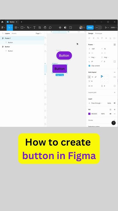 👉 Mastering Button Creation in Figma | Quick Tutorial How to create a button in Figma. - YouTube