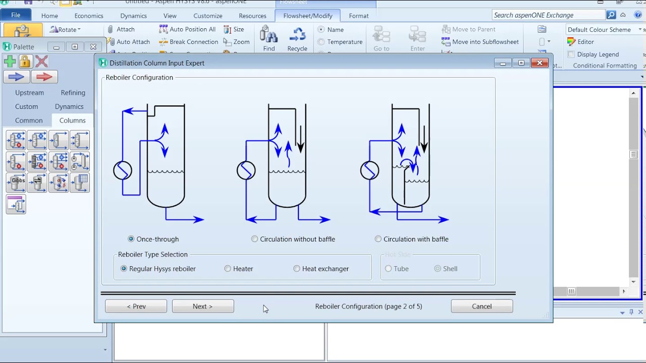 Aspen Hysys: Design of Distillation Column - YouTube