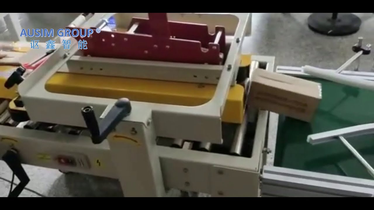 Express box, carton packaging and labeling assembly line - YouTube