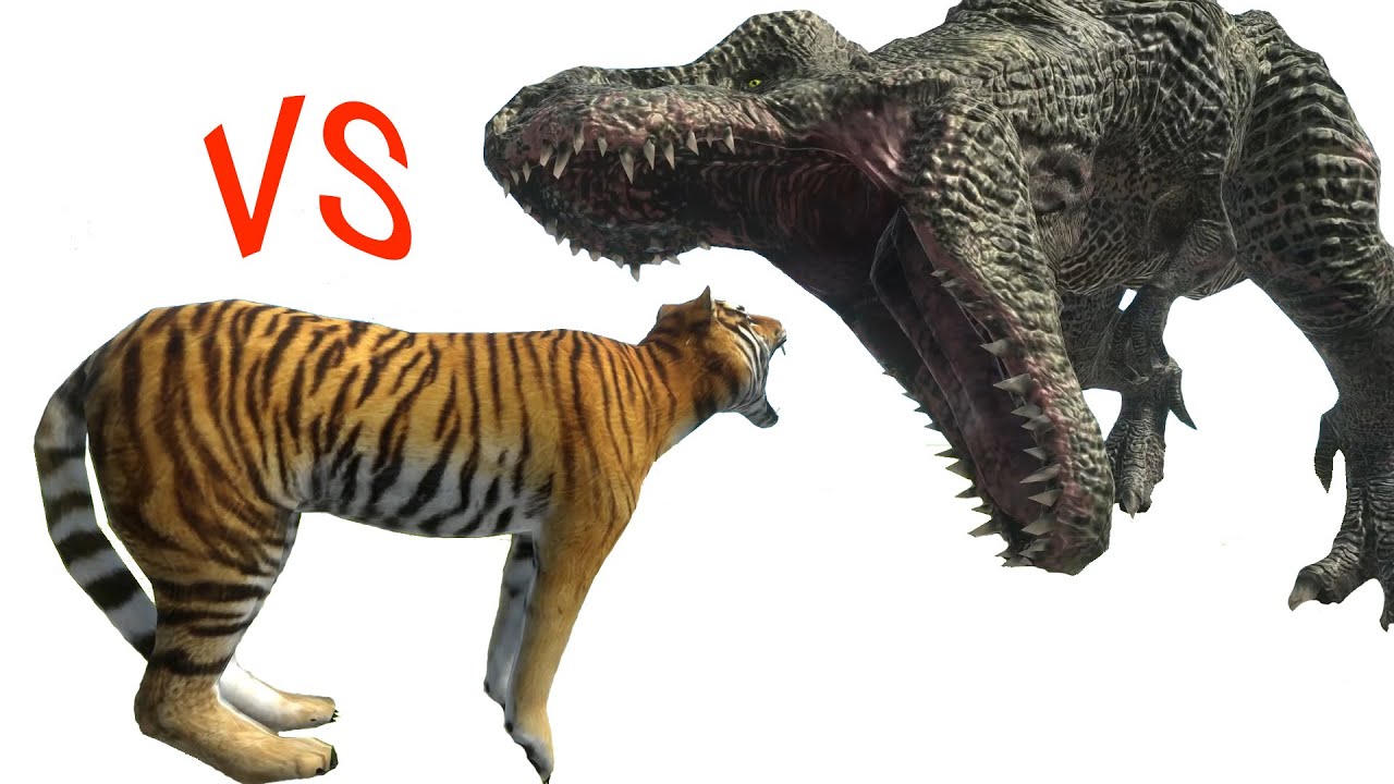 Long Battle 1vs1 ARBS｜Tiger VS T-REX -- Animal Revolt Battle Simulator ...