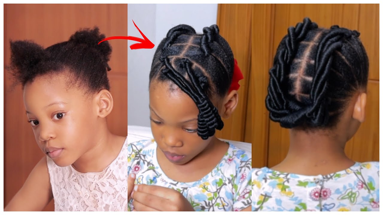 I MADE THE MOST BEAUTIFUL THREADING HAIRSTYLE ON MY 5yr OLD | THREADING ...