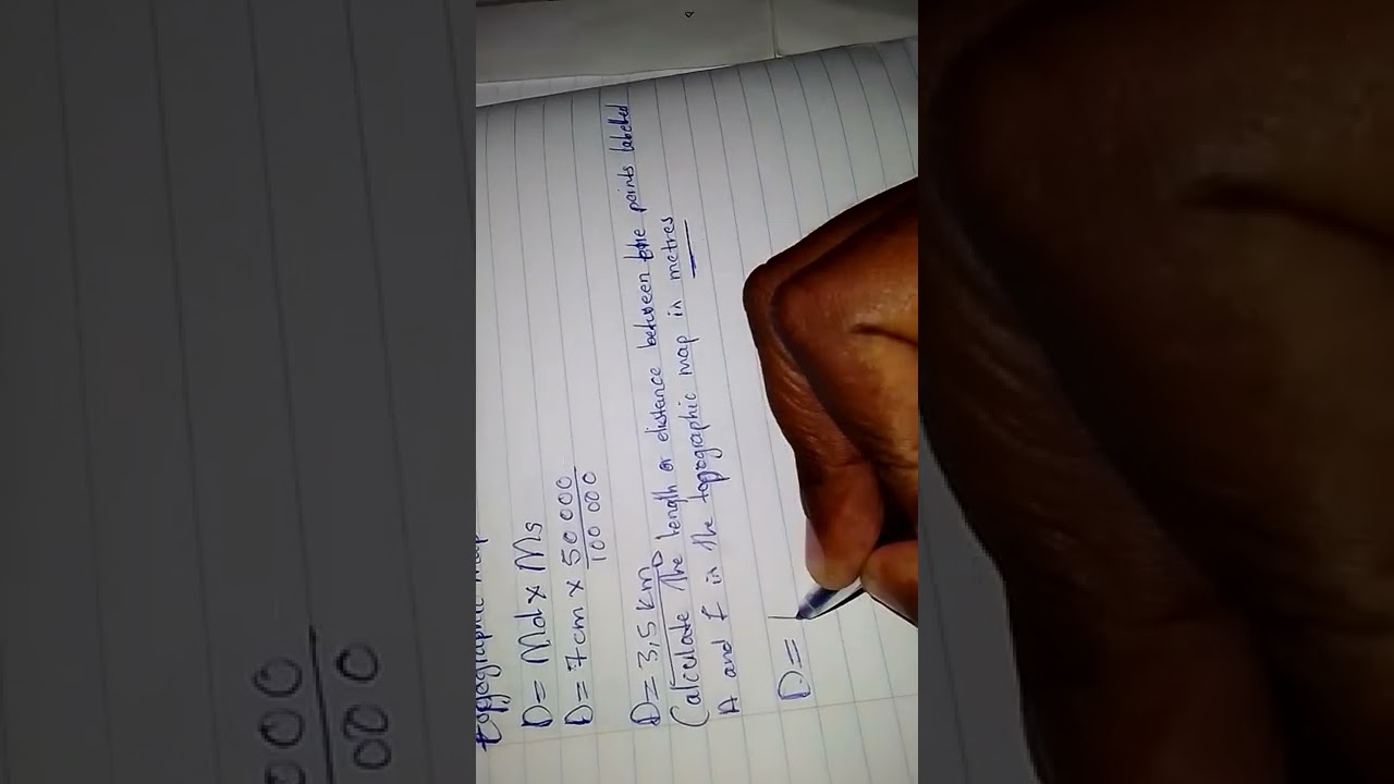 How To Calculate Distance In Geography Using A Topographic Map YouTube How To Calculate Distance In Geography Using A Topographic Map YouTube