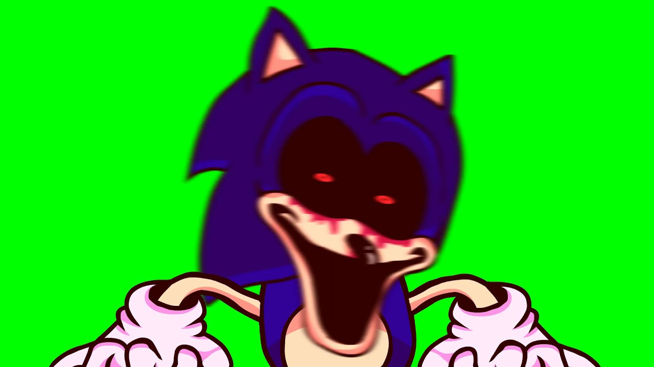 Sonic.exe Jumpscare Green Screen - YouTube