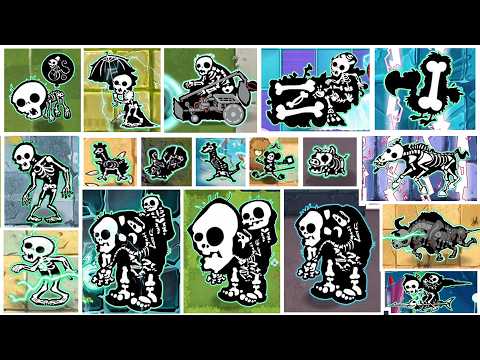Pvz 2 Discovery - All Zombie Skeletons in PVZ 2 China & International Versions