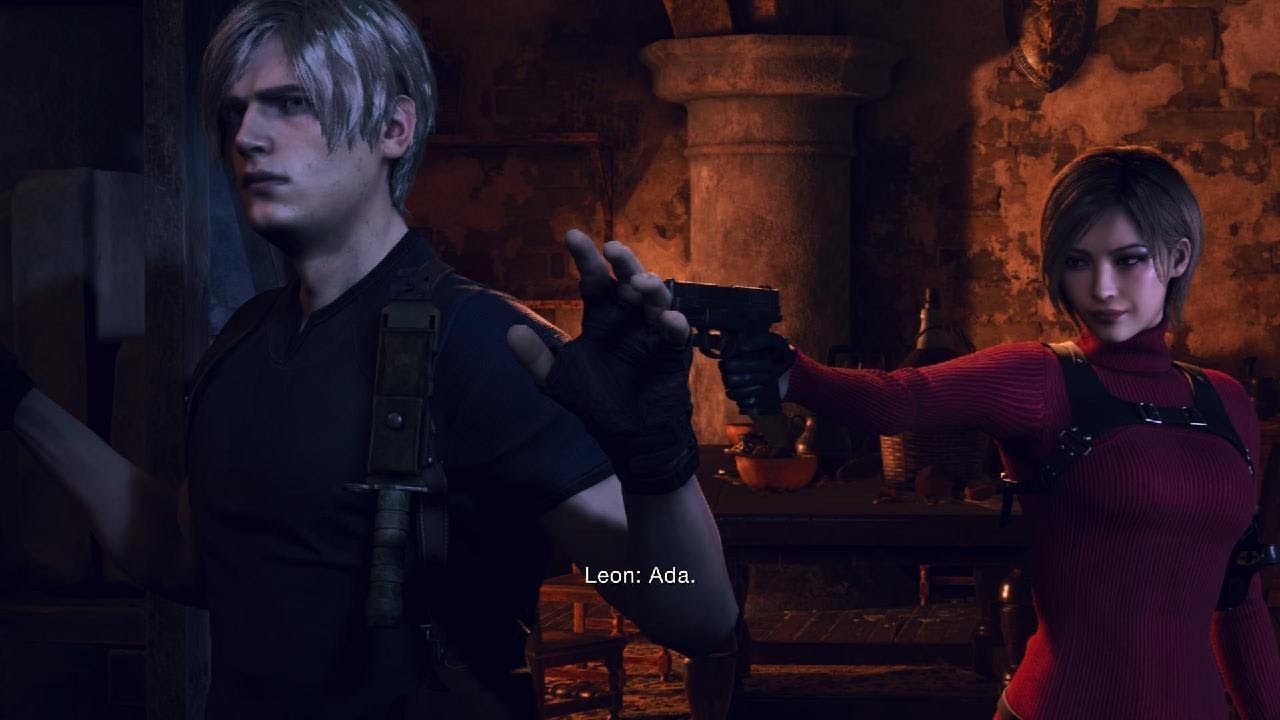 Resident Evil 4 Remake Ps5 4K HDR | Leon meet Ada Wong Clip - YouTube