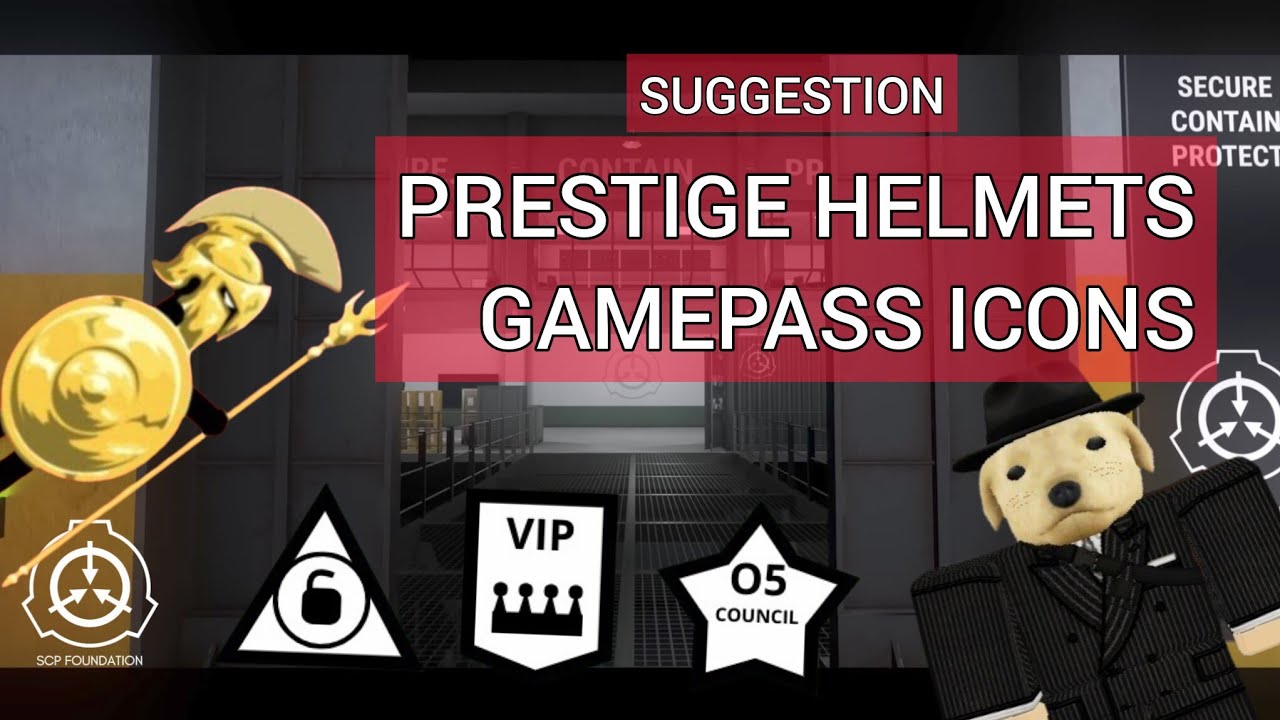 Suggestion prestige helmets / gamepass icons [SCP RP] - YouTube