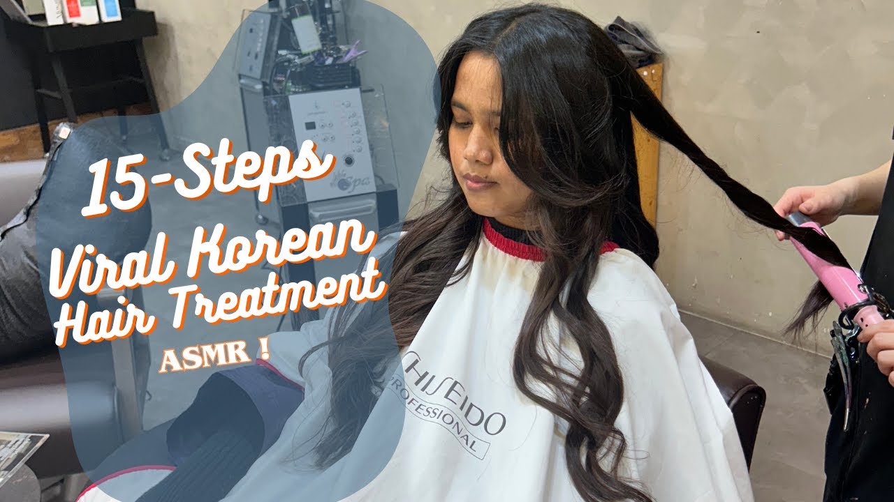 15 Steps Viral Korean Hair Treatment in South Korea - YouTube