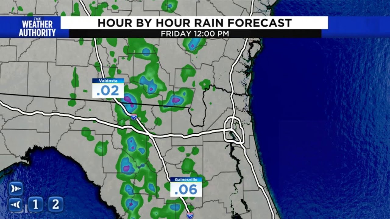 Dry Friday, Increasing chance of showers this weekend - YouTube
