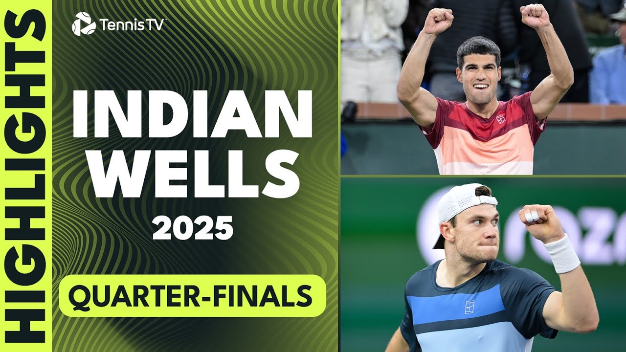 Alcaraz vs Cerundolo; Medvedev & Draper Also Play | Indian Wells 2025 ...