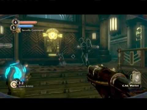Bioshock 2: Minerva's Den Lancer Battle - YouTube