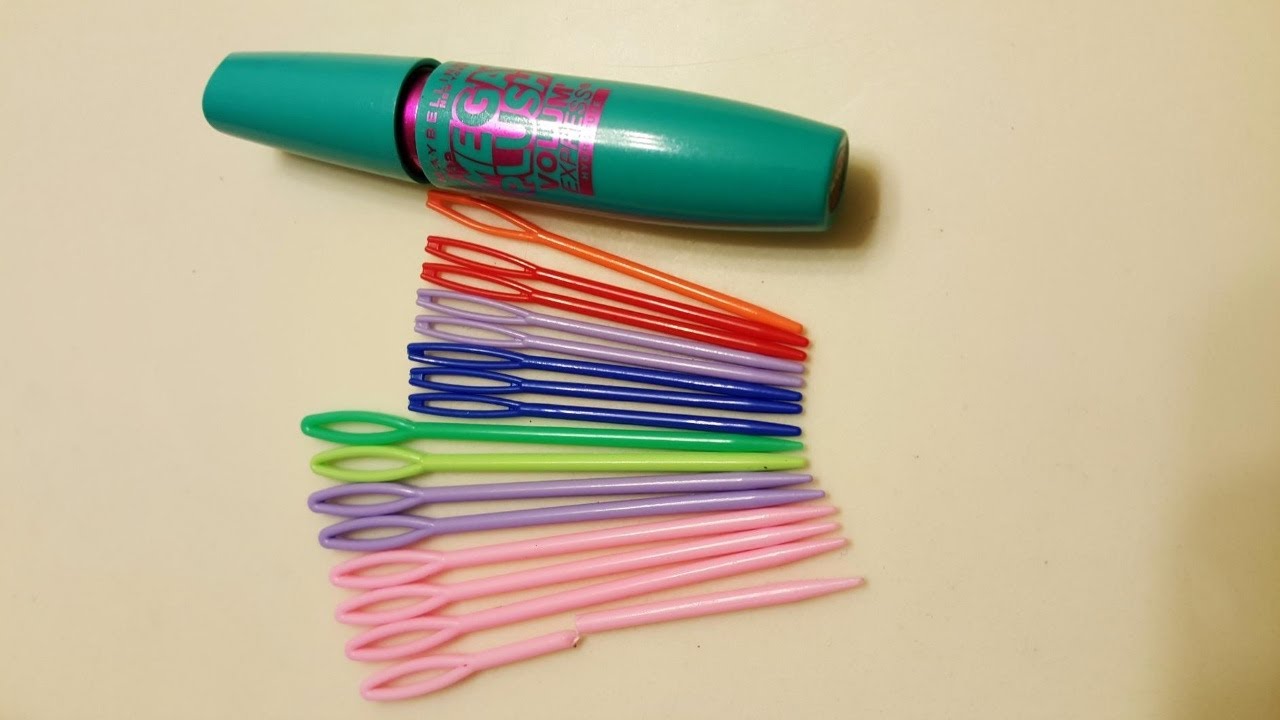 HIGHROCK Colorful Plastic Sewing Needles 16picks Amazon Review - YouTube